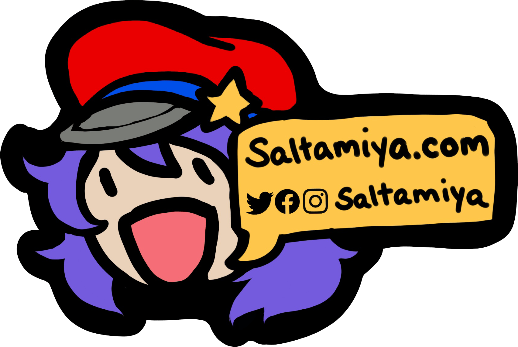 Fat Yoshi Sticker – Saltamiya